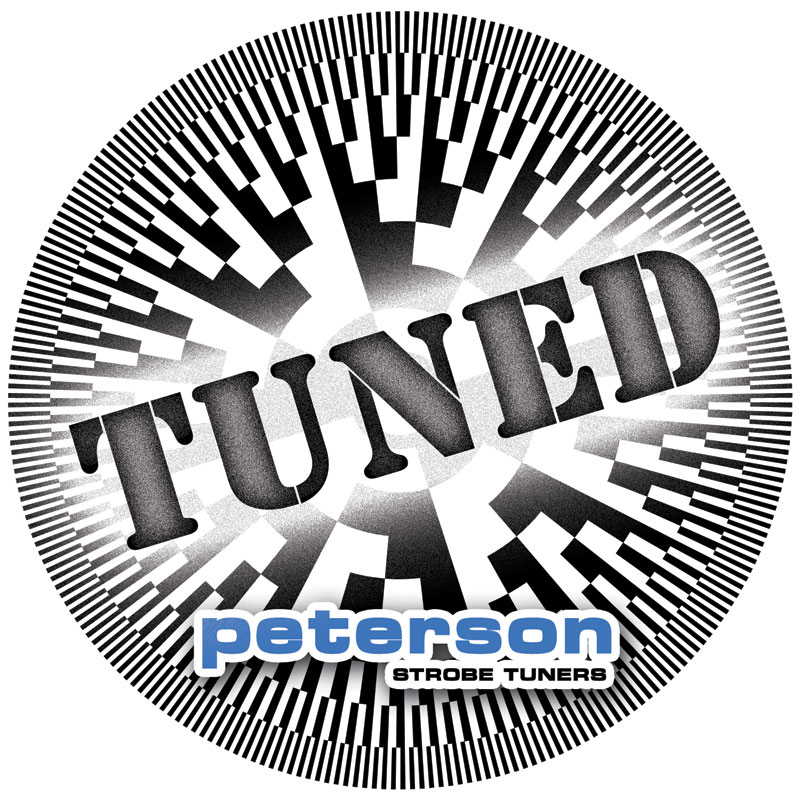 Tuned Sticker #190471 | Peterson Strobe Tuners